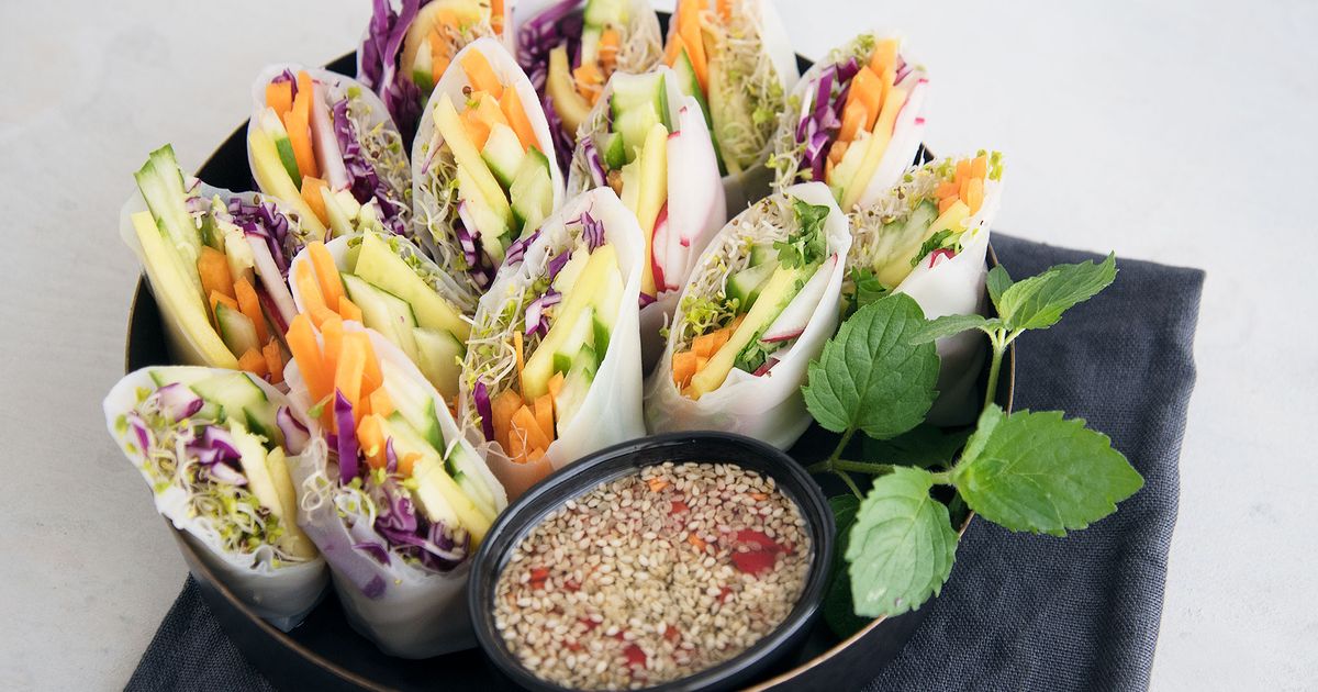 Rainbow summer rolls | Recipe | Kitchen Stories