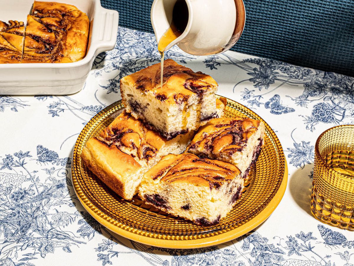 Swirled jam pancake bake | Recipe | Kitchen Stories