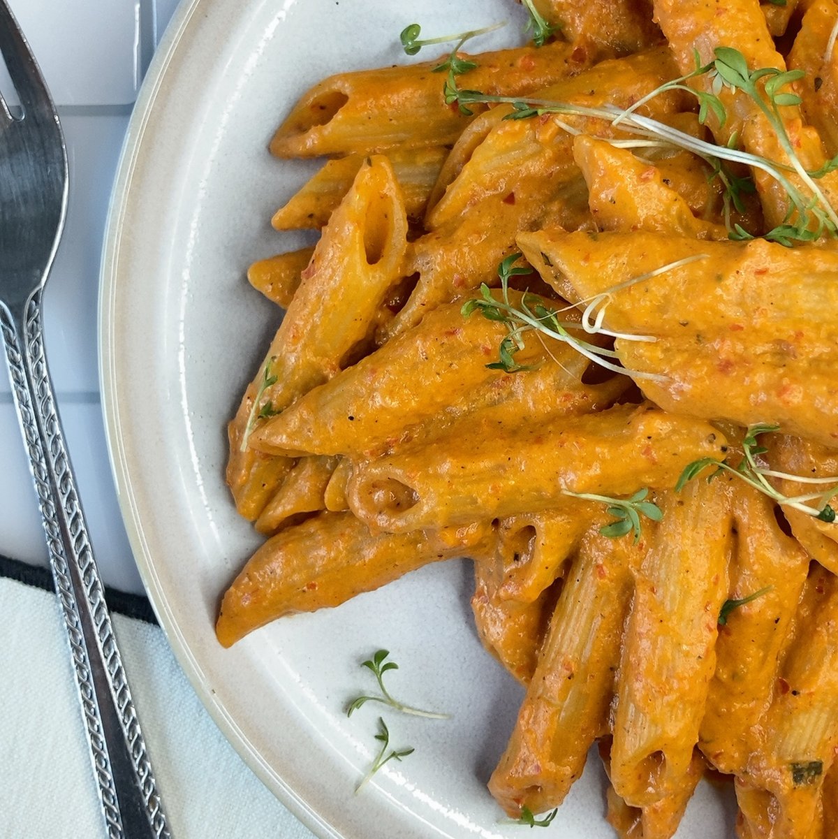 Roasted Pepper Pasta | Rezept | Kitchen Stories