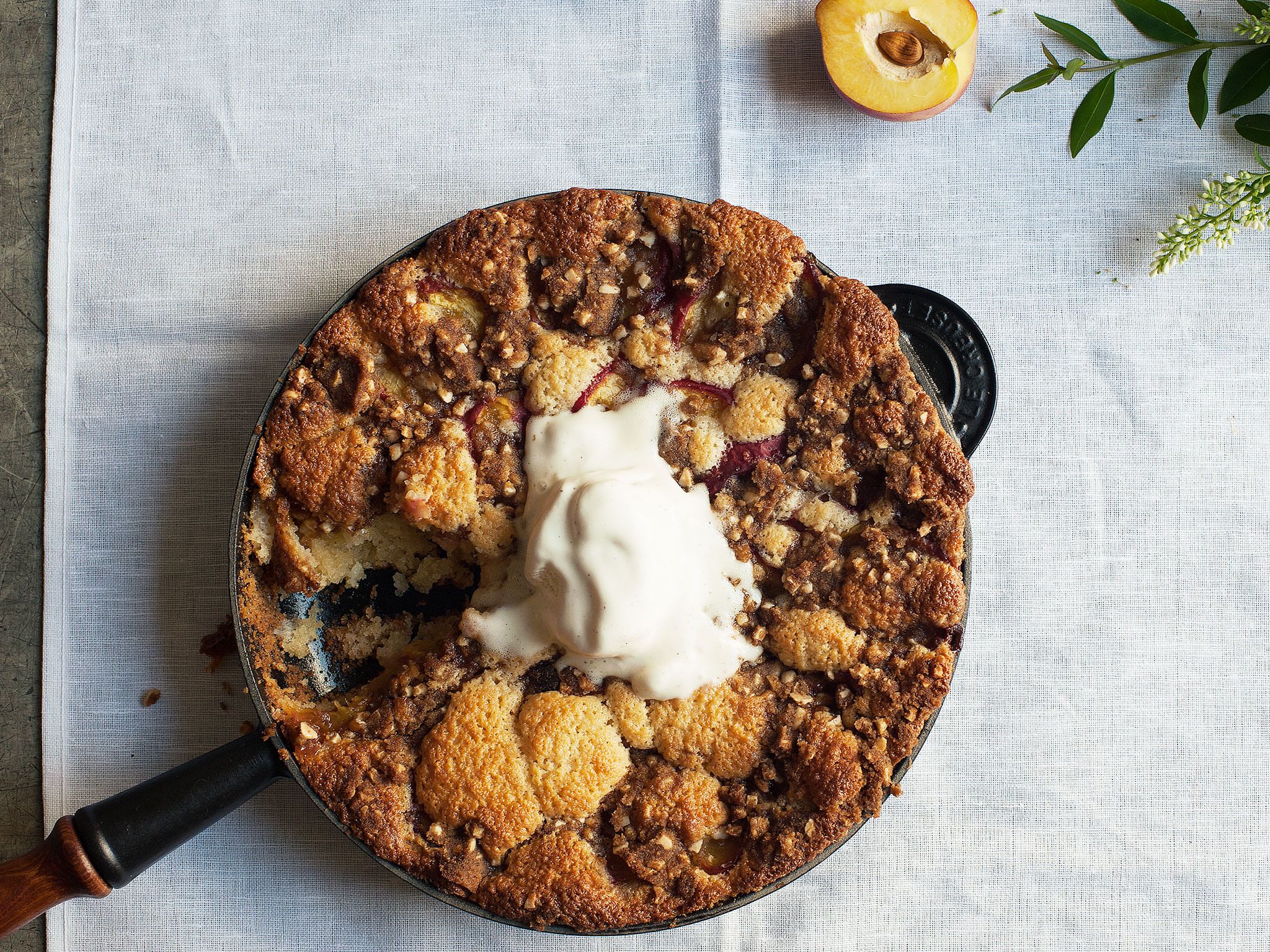 Peach buckle | Recipe | Kitchen Stories