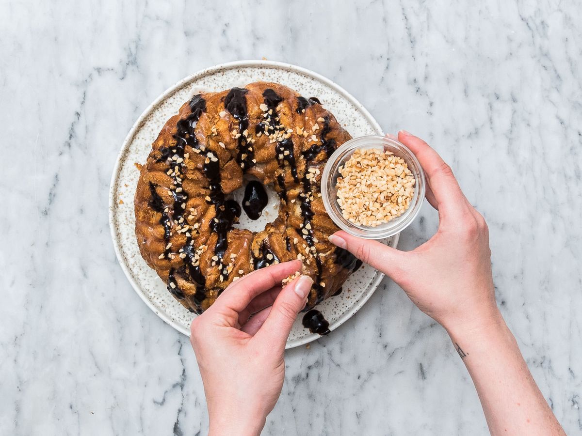 Nutella and cream cheese monkey bread | Recipe | Kitchen Stories