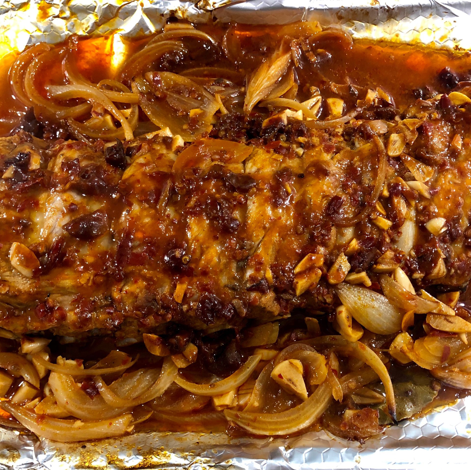 Sweet & Spicy BBQ Pork Ribs with onions and garlics | Recipe | Kitchen ...