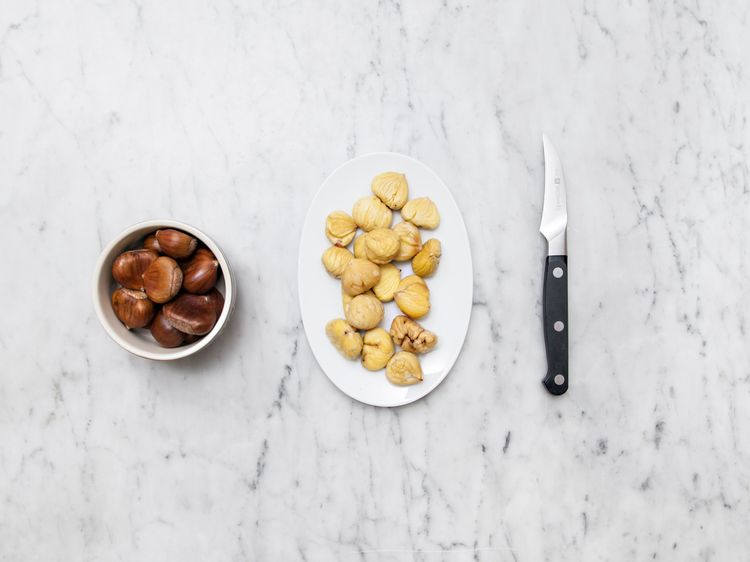 Glazed chestnuts with whipped sherry cream | Recipe | Kitchen Stories
