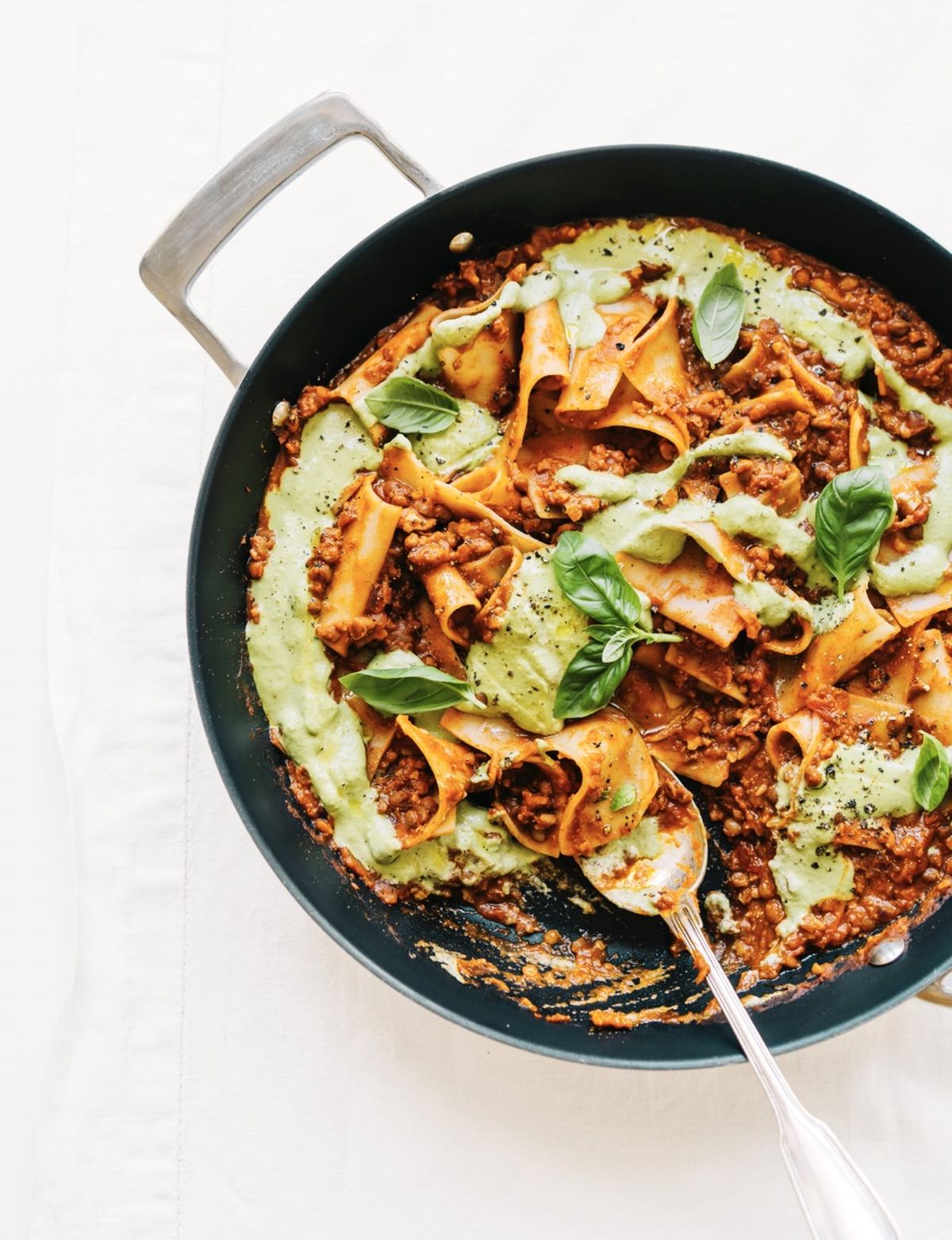 Pan-lasagna with walnut and lentil ragout | Recipe | Kitchen Stories