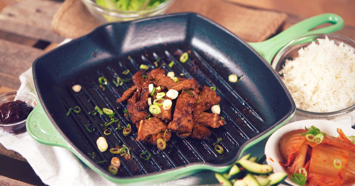 Korean barbecue with Sam Jang dip | Recipe | Kitchen Stories