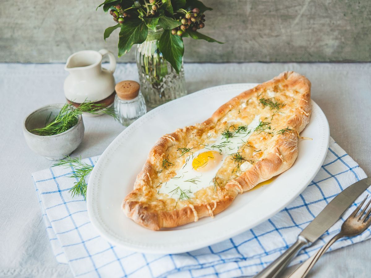 Georgian cheese and egg bread | Recipe | Kitchen Stories