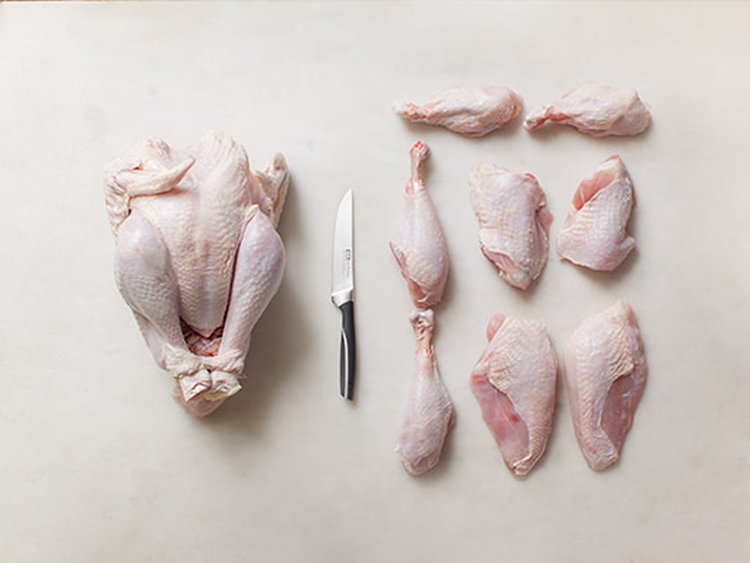 How to cut up a whole chicken | Recipe | Kitchen Stories