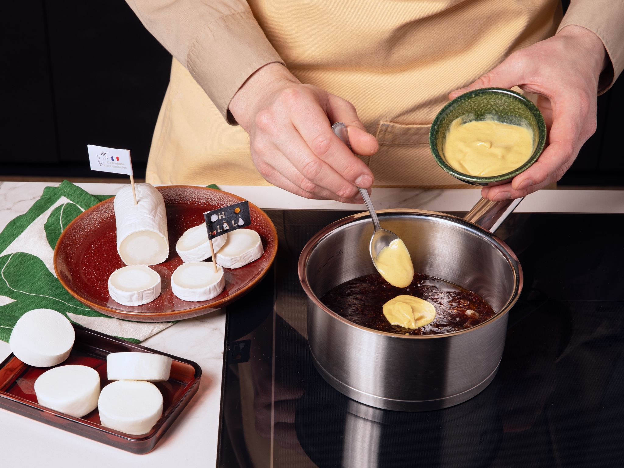 Gebackener Dip mit Ziegenkäse aus Frankreich und Feigen | Rezept ...