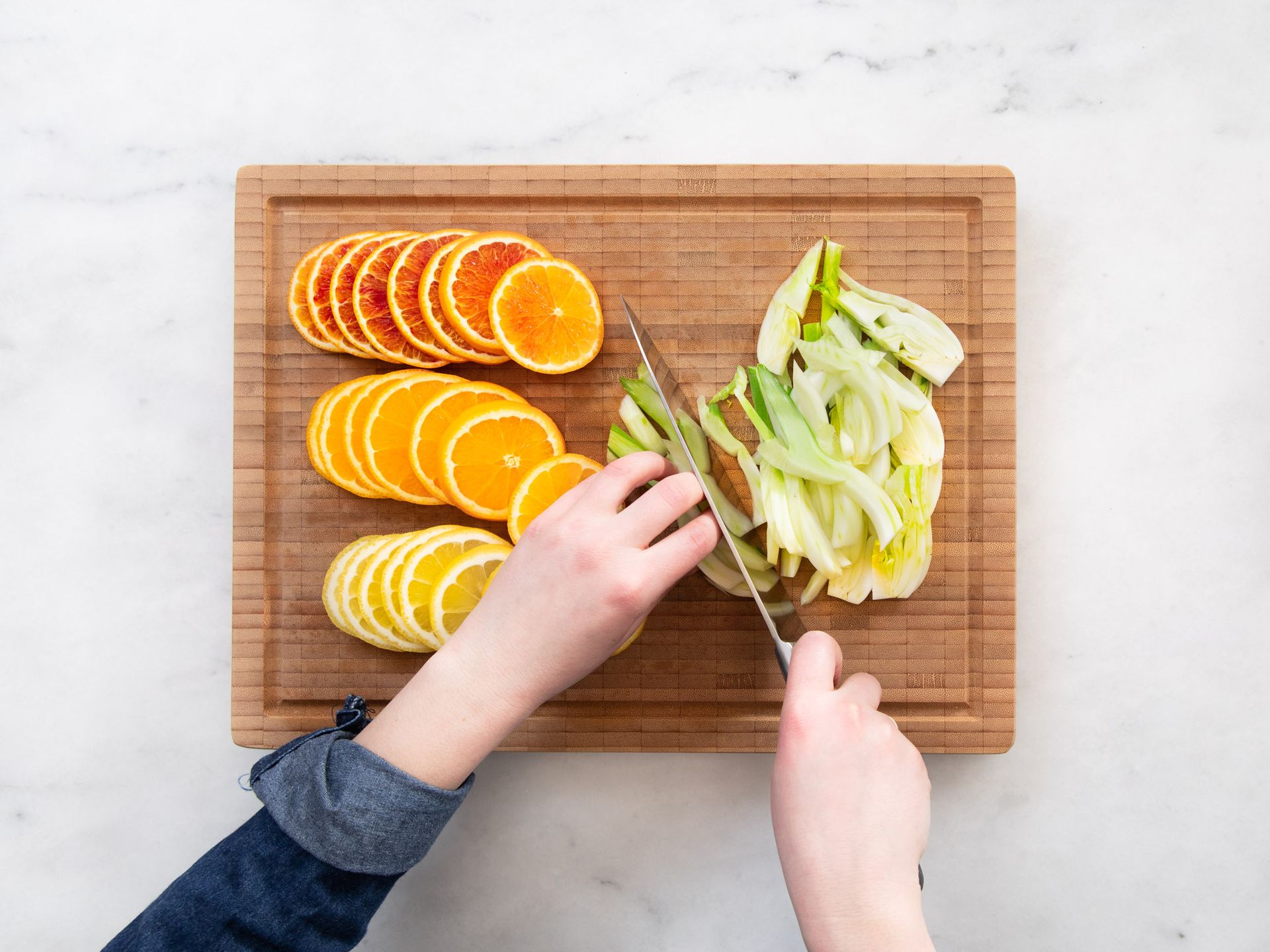 Honey pulled salmon with oranges and fennel | Recipe | Kitchen Stories