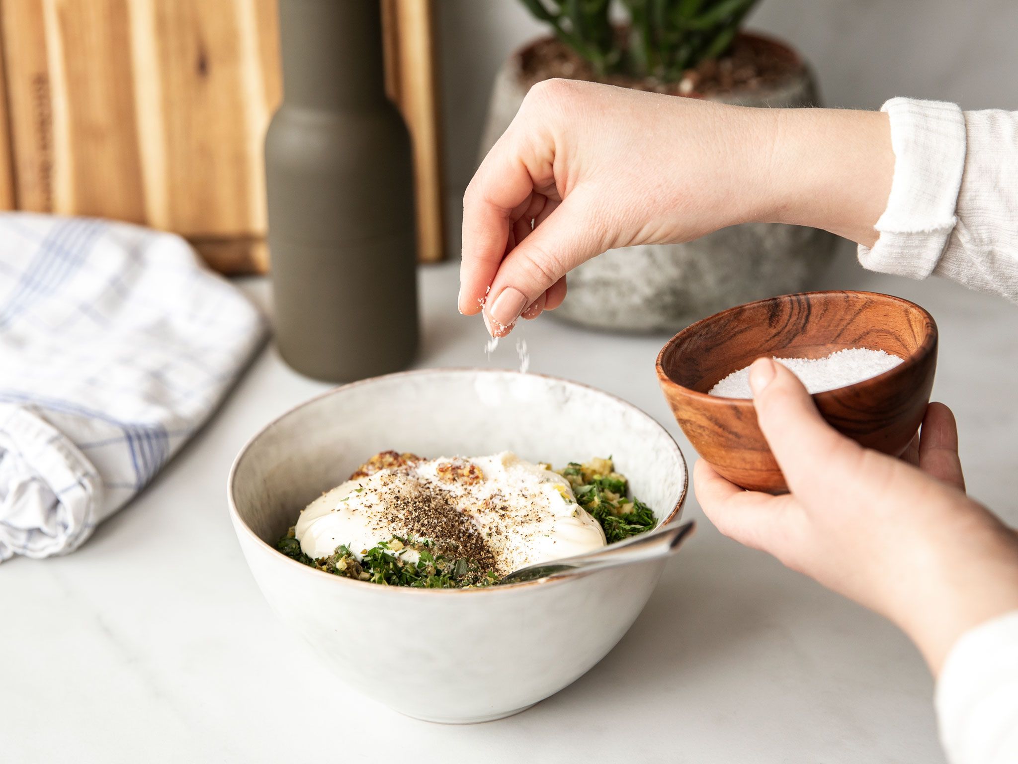 Roasted endive and potatoes with gribiche | Recipe | Kitchen Stories