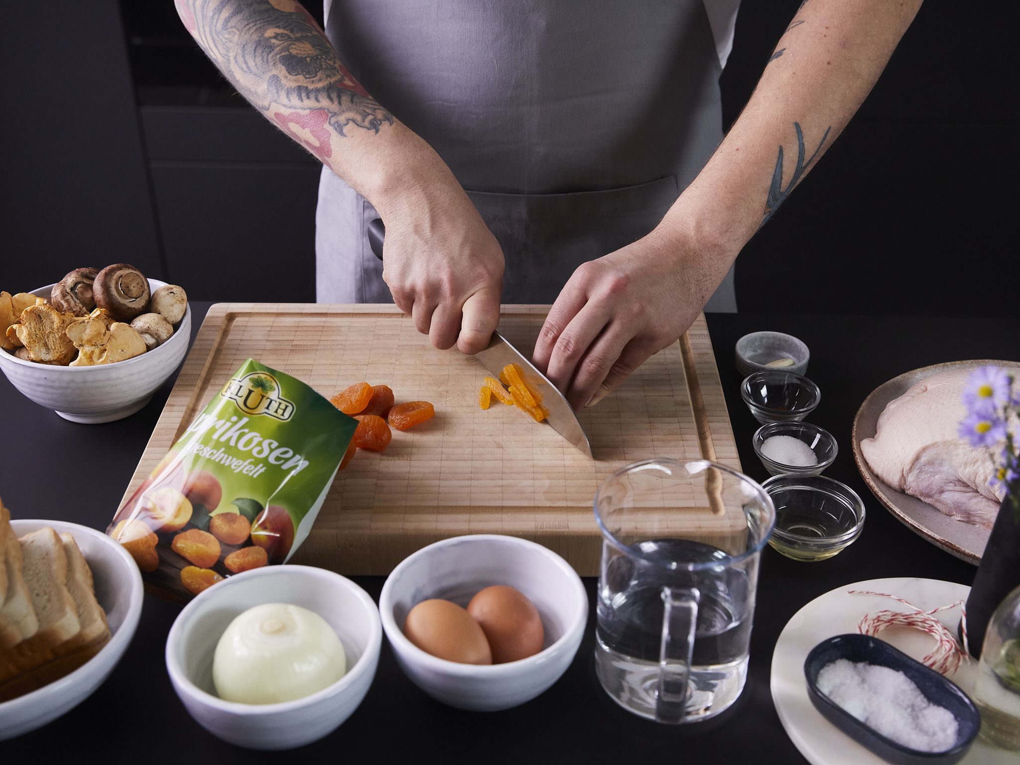 Roast duck with apricot stuffing | Recipe | Kitchen Stories