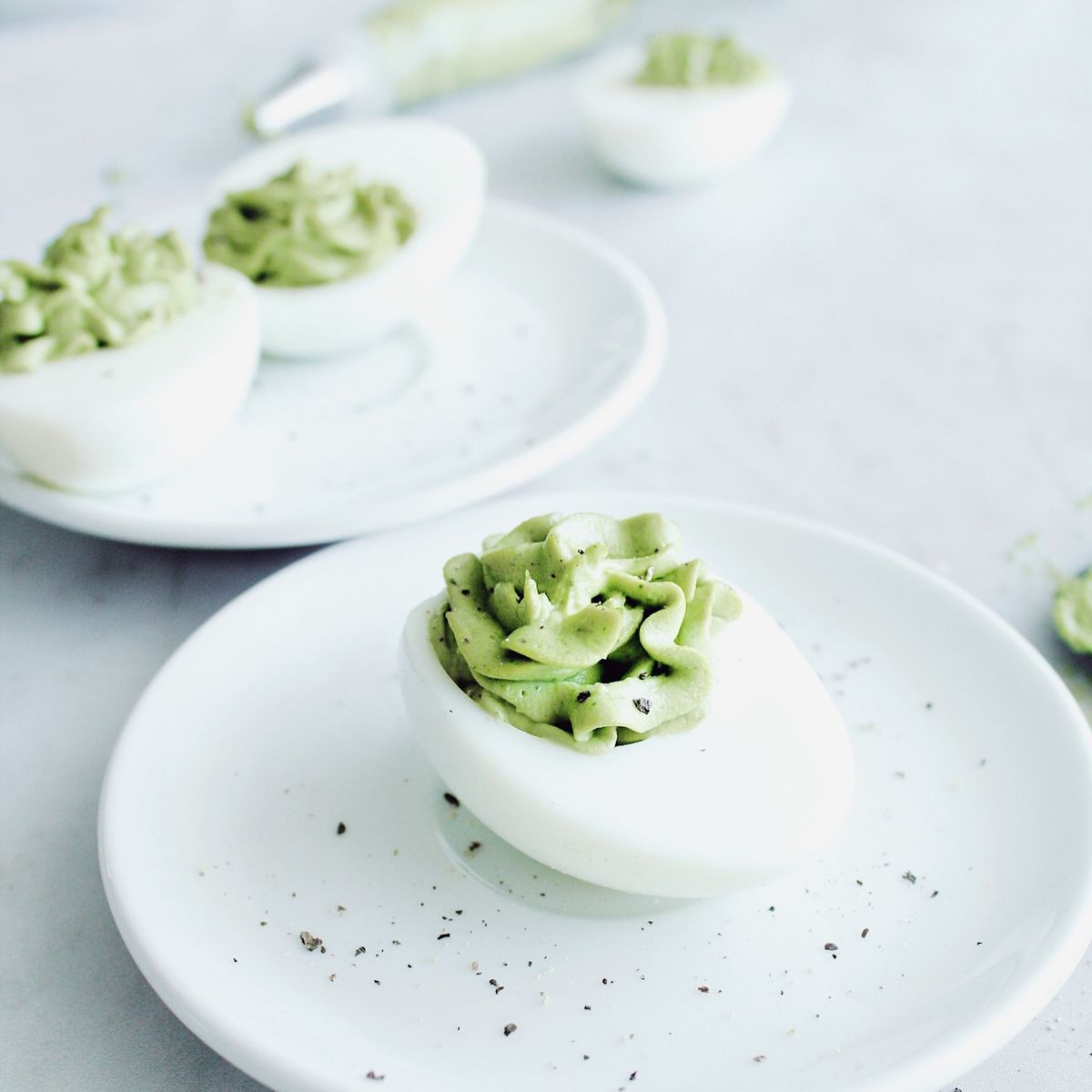 Avocado Deviled Eggs | Recipe | Kitchen Stories