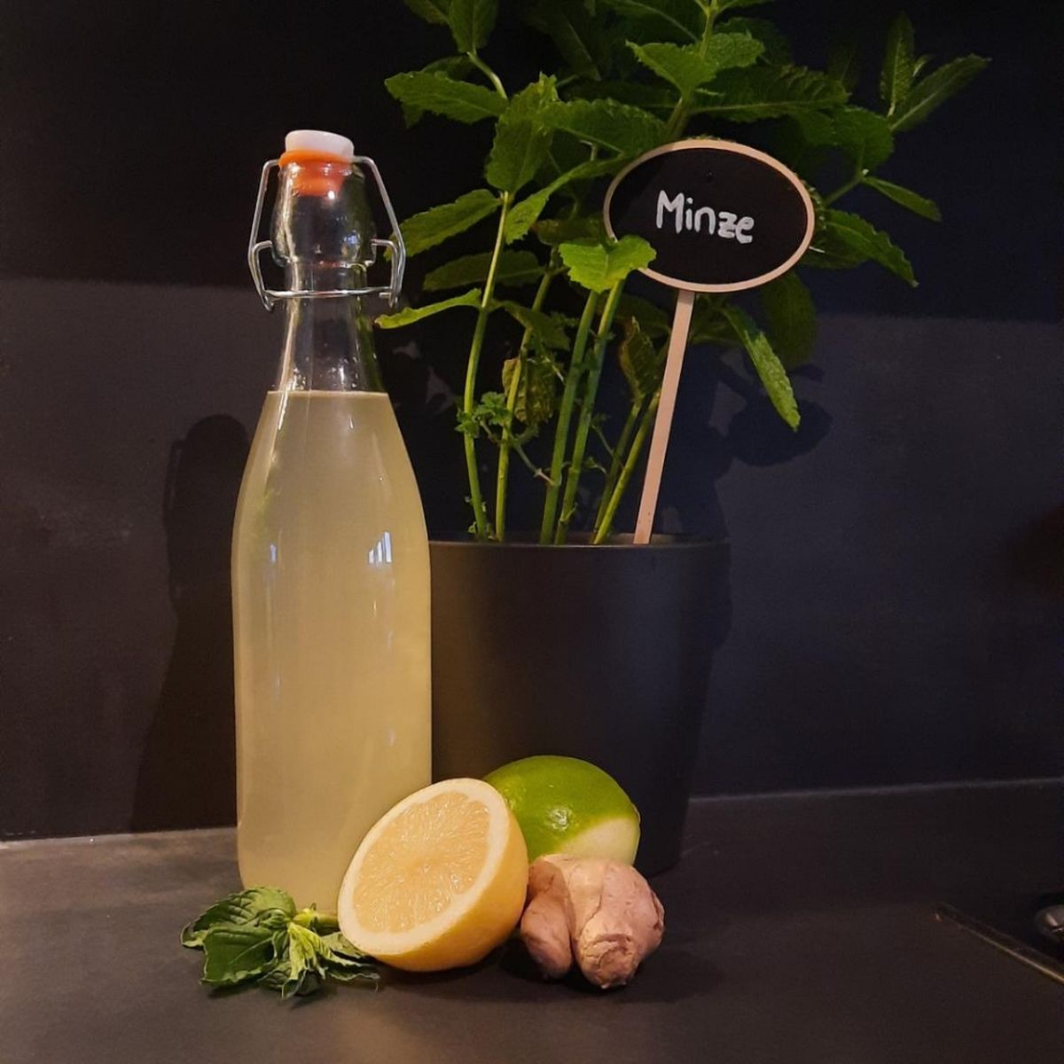 Limette-Ingwer-Minz Limonade | Rezept | Kitchen Stories