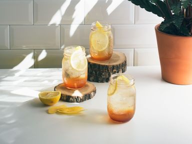 Sparkling lemon iced tea | Recipe | Kitchen Stories