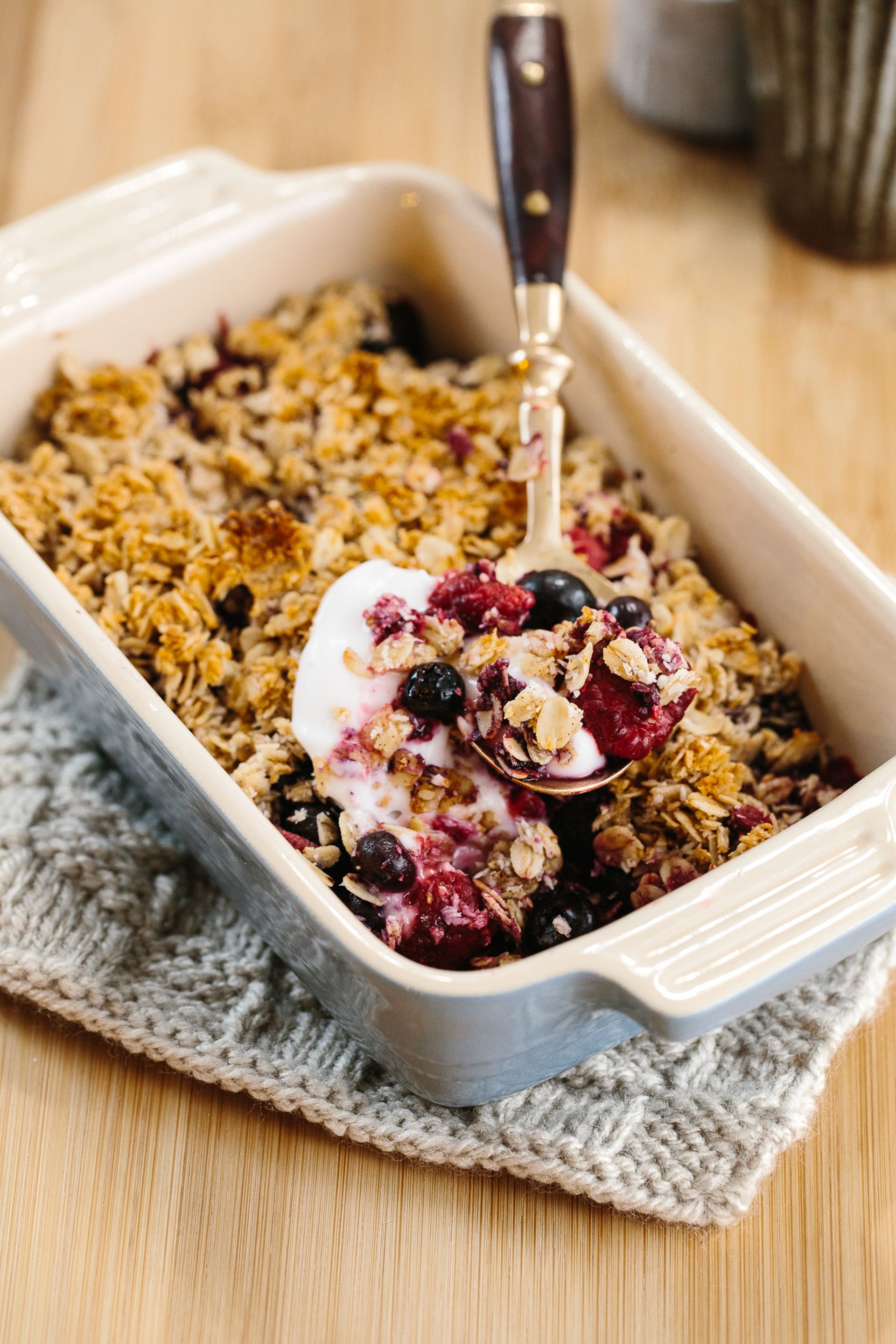 Veganer Breakfast Crumble | Rezept | Kitchen Stories