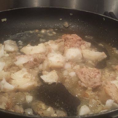 Cod liver carbonara | Recipe | Kitchen Stories