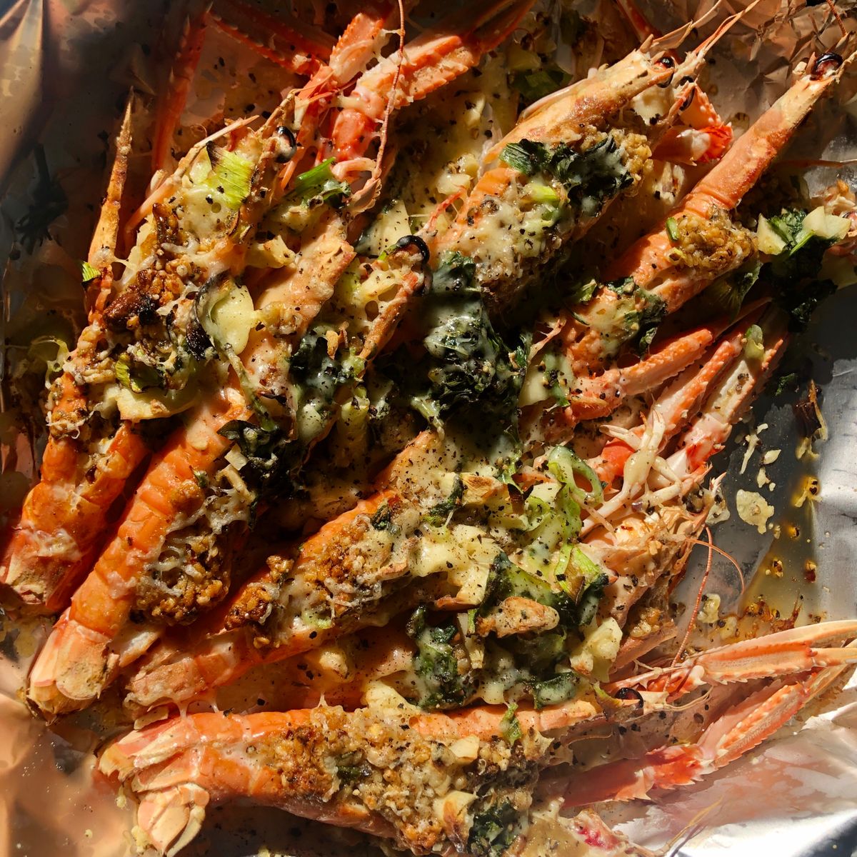 Cheesy & Garlicky Langoustines | Recipe | Kitchen Stories