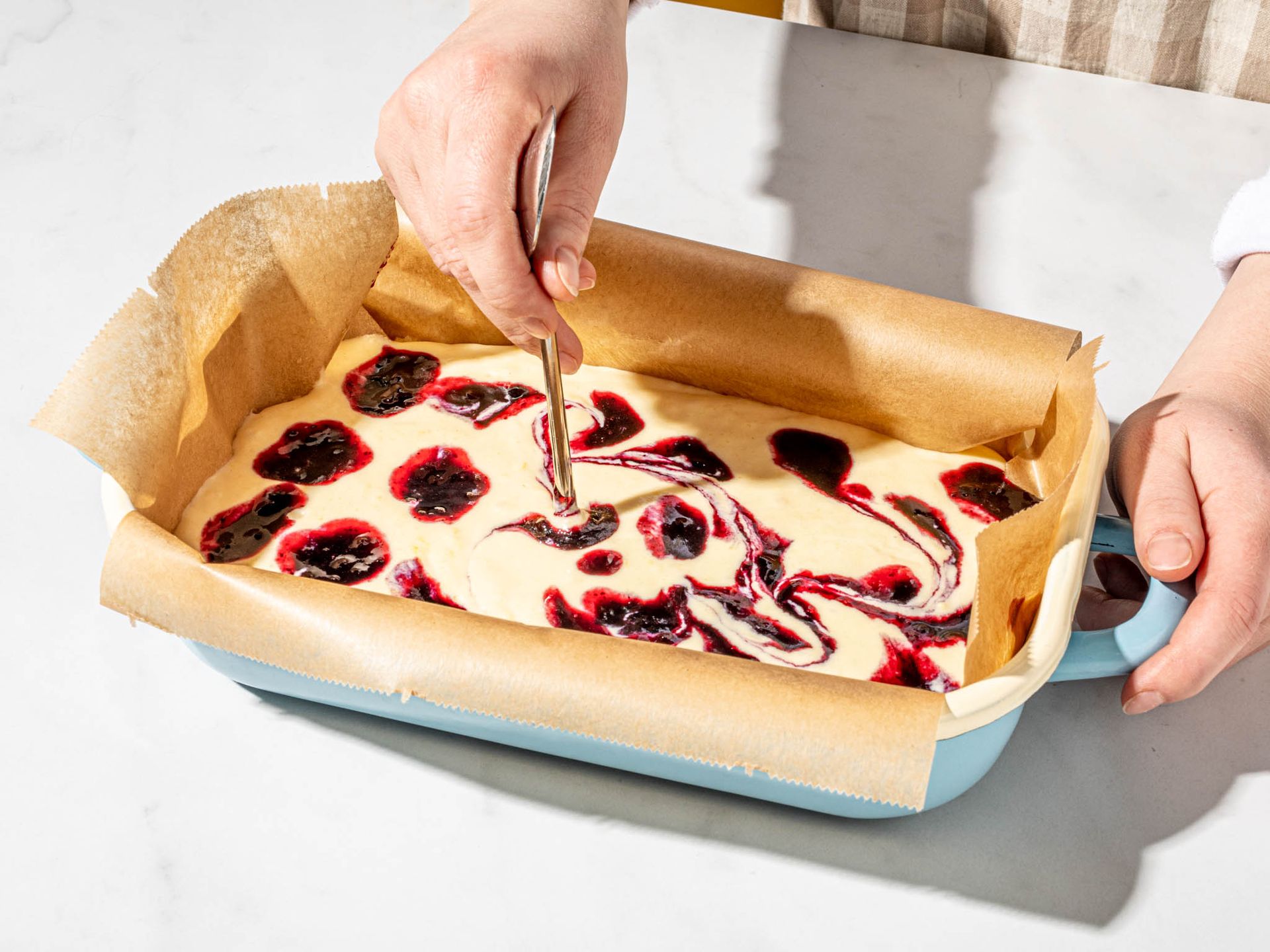 Swirled jam pancake bake | Recipe | Kitchen Stories