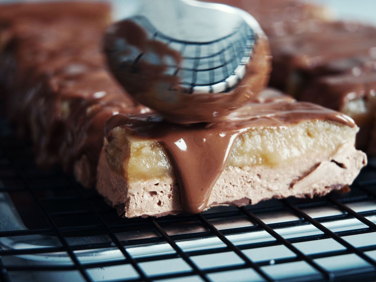 Schoko-Karamell-Riegel | Rezept | Kitchen Stories
