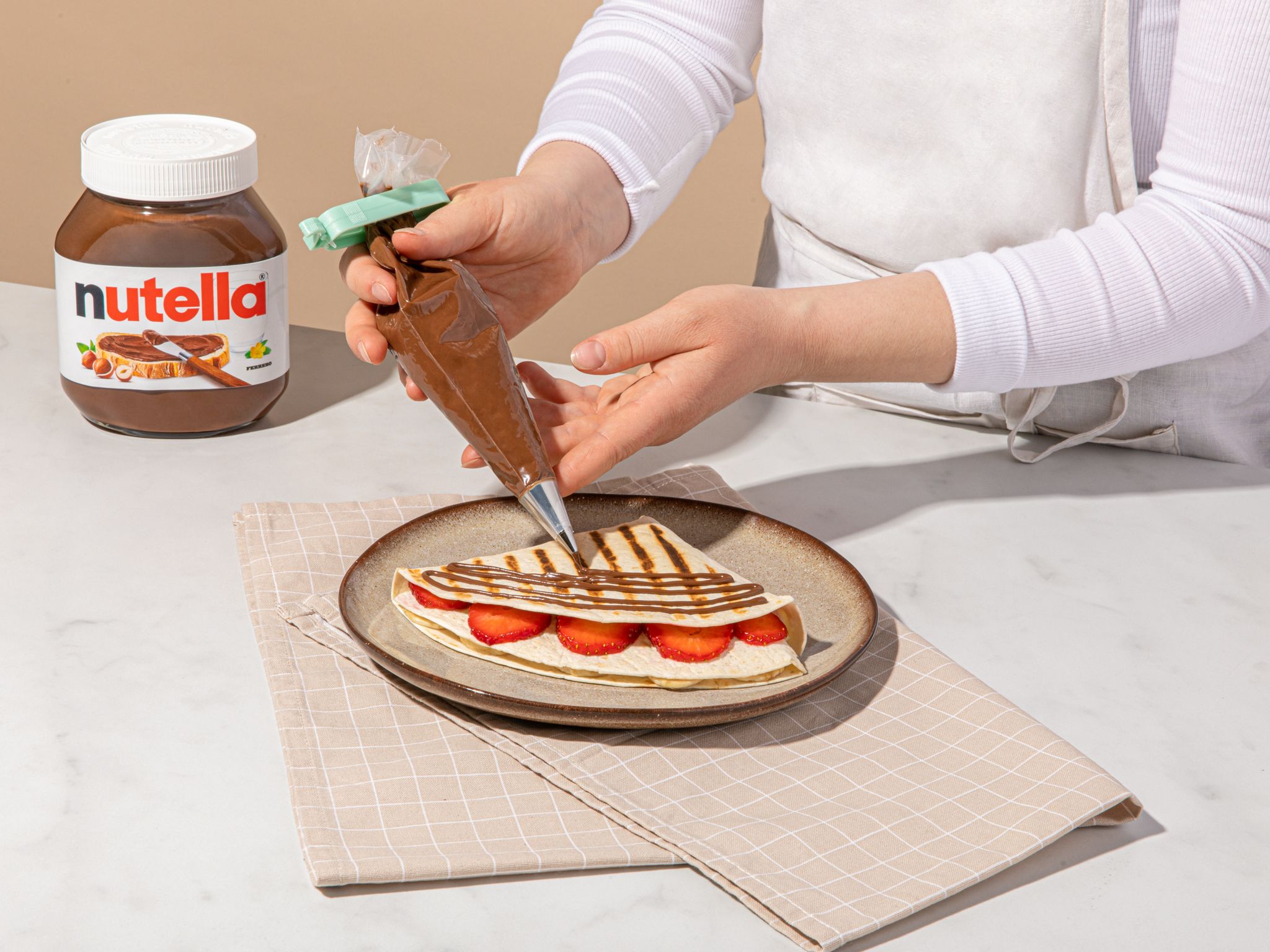 Süße Tortillas mit nutella® | Rezept | Kitchen Stories