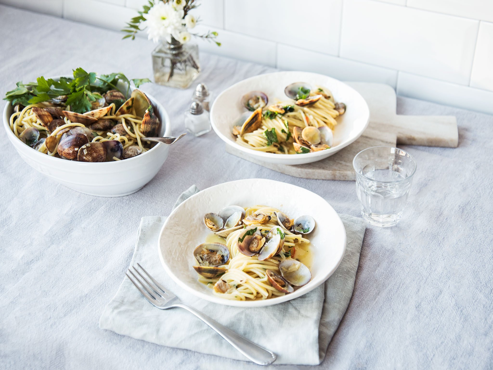 Spaghetti vongole | Recipe | Kitchen Stories