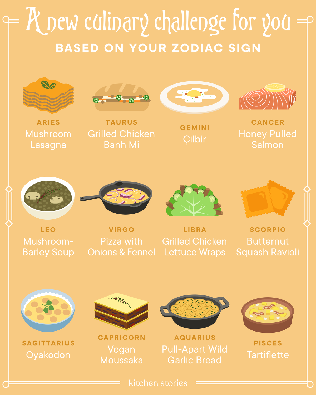 A New Culinary Challenge For You, Based on Your Zodiac Sign | Stories ...