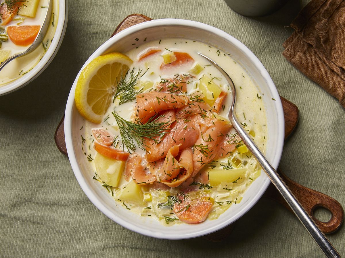 The most delicious salmon soup (Finnish Lohikeitto) | Recipe | Kitchen ...