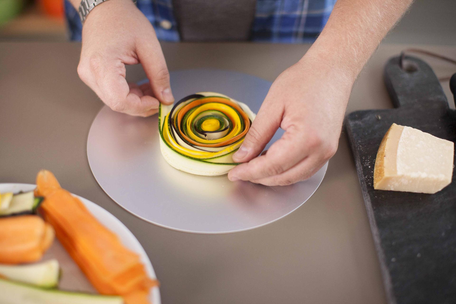 Vegetable spiral tart | Recipe | Kitchen Stories