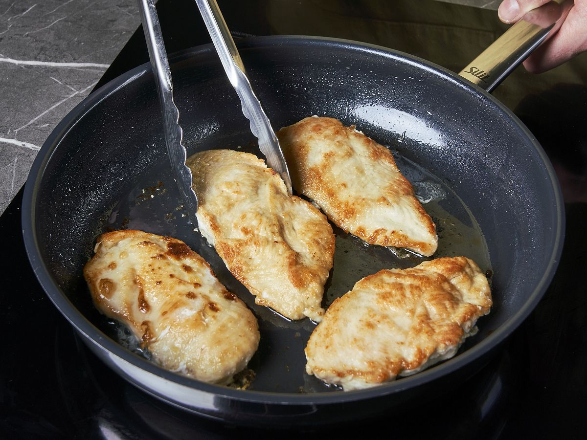 Lauwarmer Hähnchen-Piccata-Salat | Rezept | Kitchen Stories