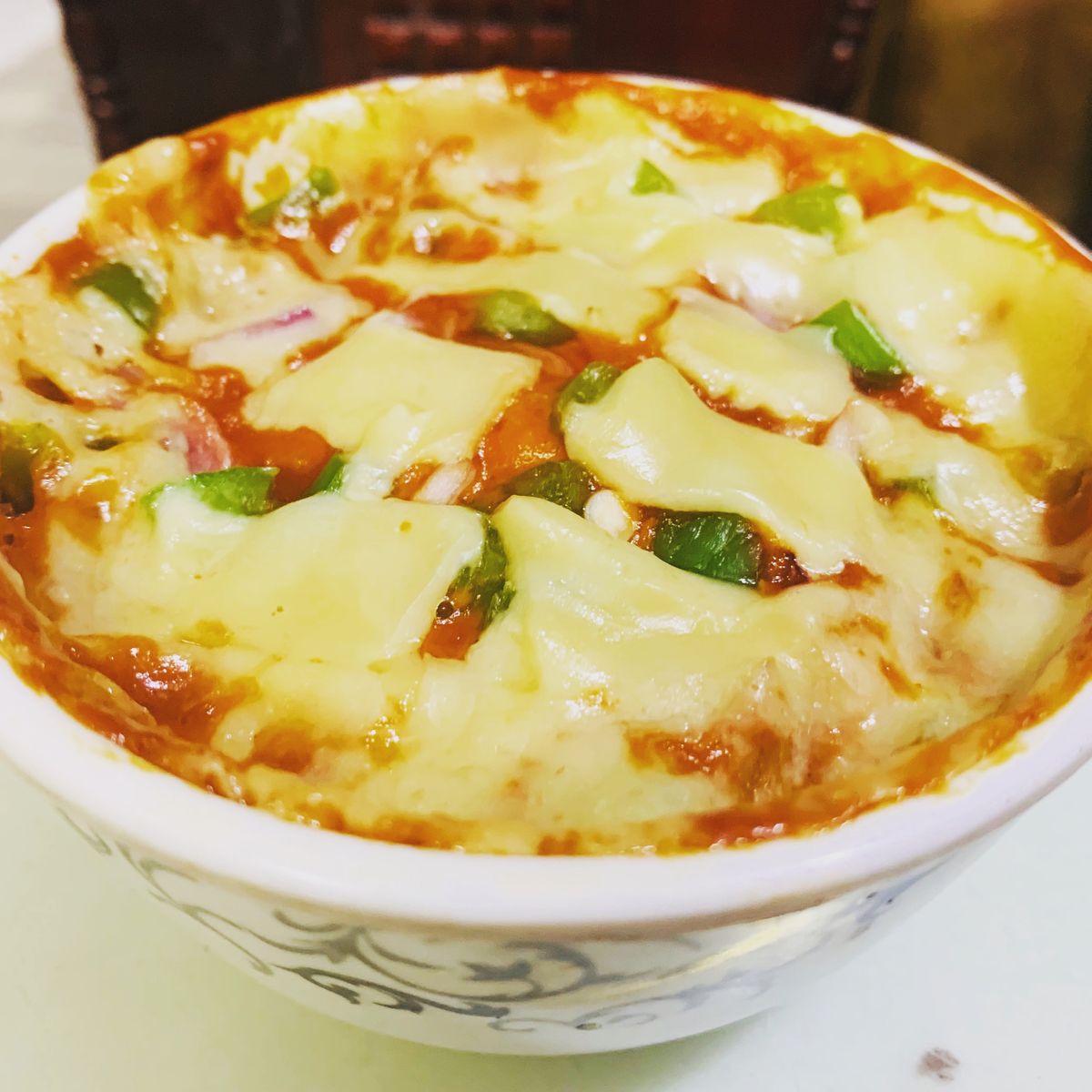 Mug pizza | Recipe | Kitchen Stories