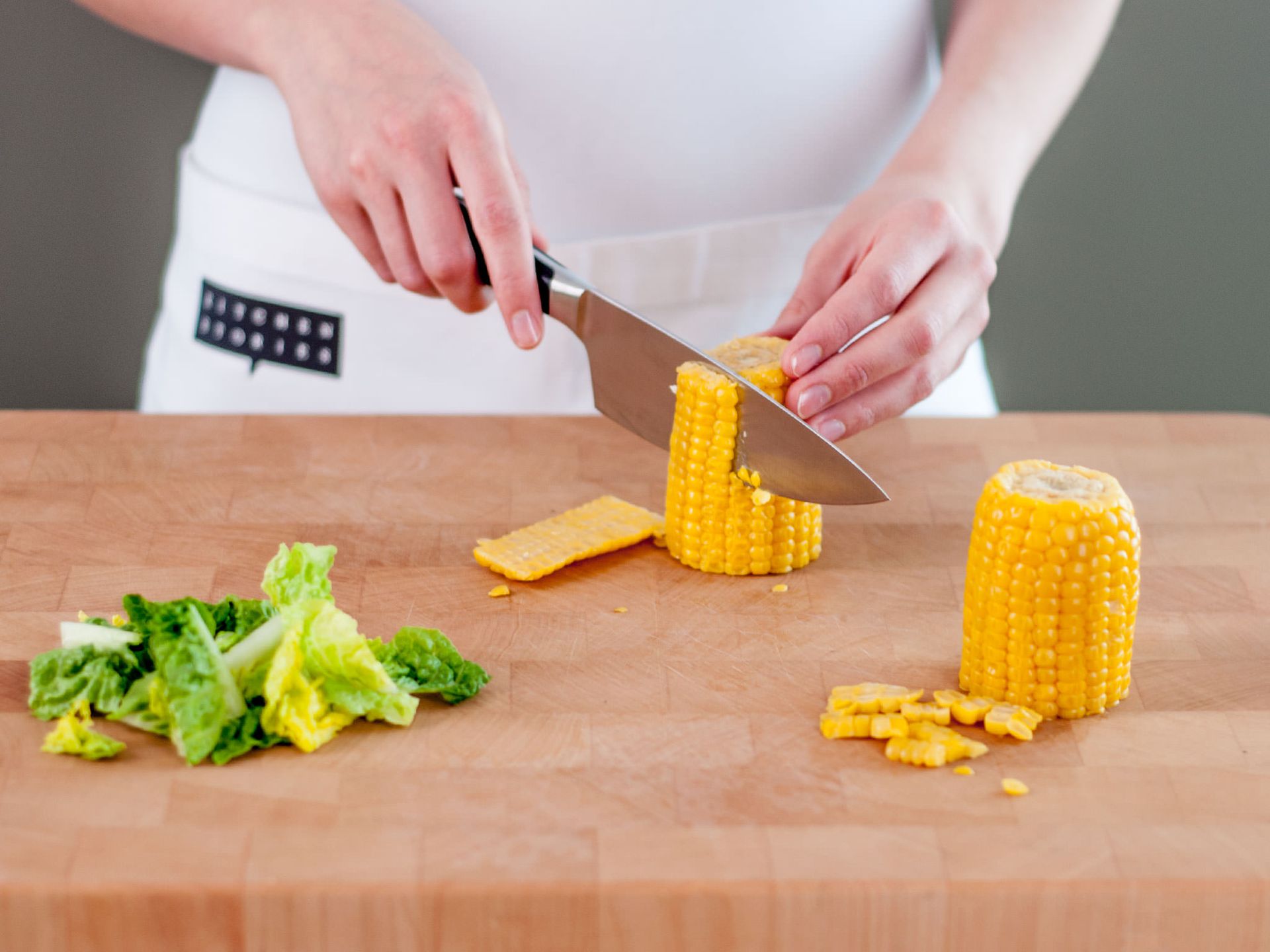 Pork chops with corn salad | Recipe | Kitchen Stories
