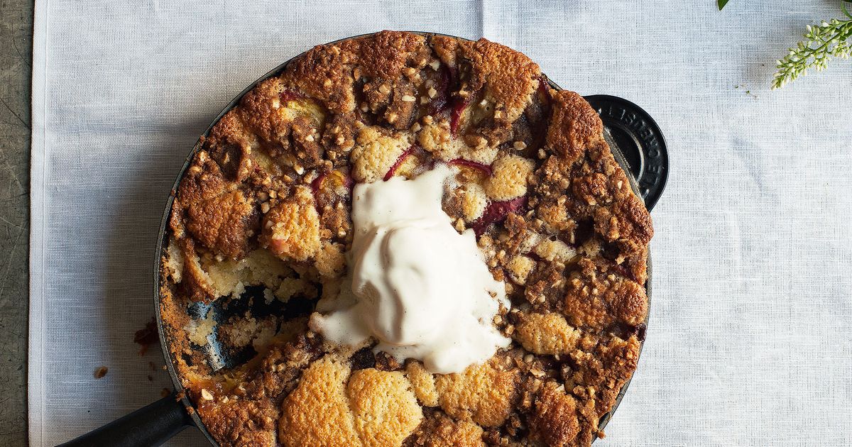 Peach buckle | Recipe | Kitchen Stories