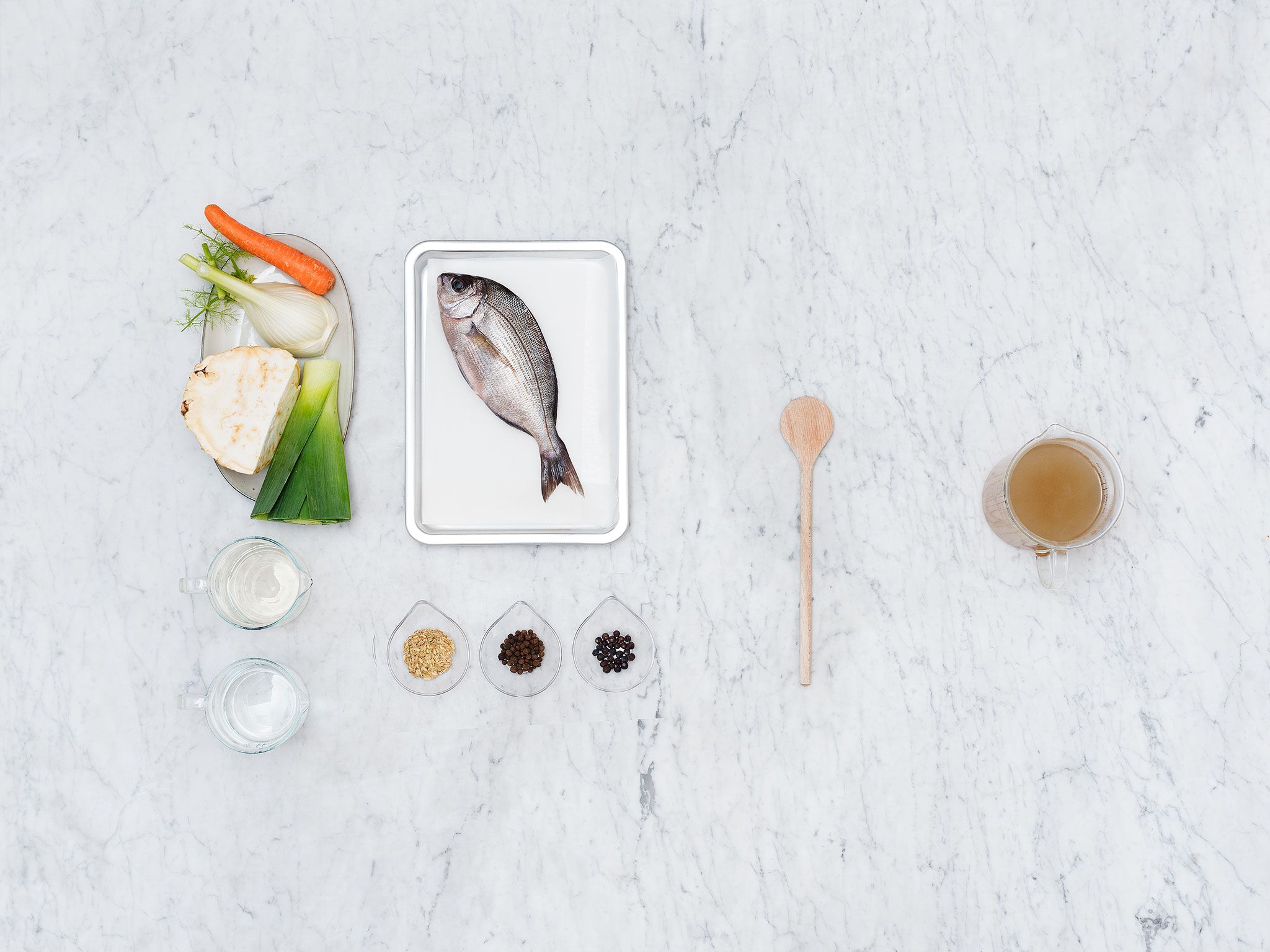 Homemade fish stock | Recipe | Kitchen Stories