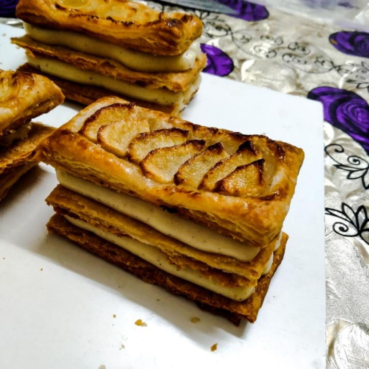 Frensh Apple Tart Mille Feuille | Recipe | Kitchen Stories