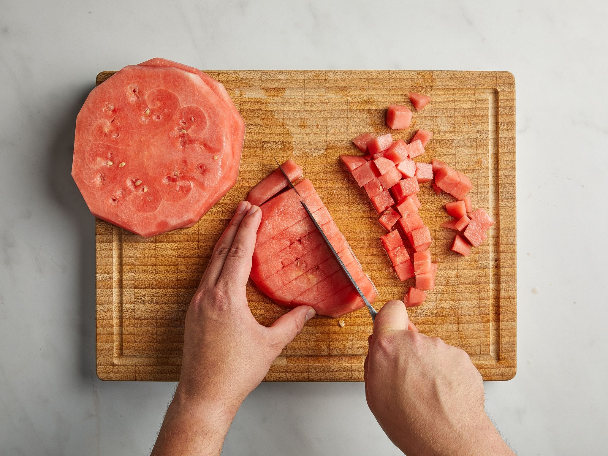 Tomato and watermelon salad | Recipe | Kitchen Stories