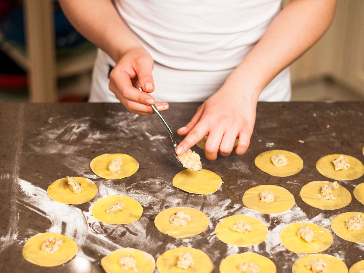 Homemade tortellini with mushroom and ricotta filling | Recipe ...
