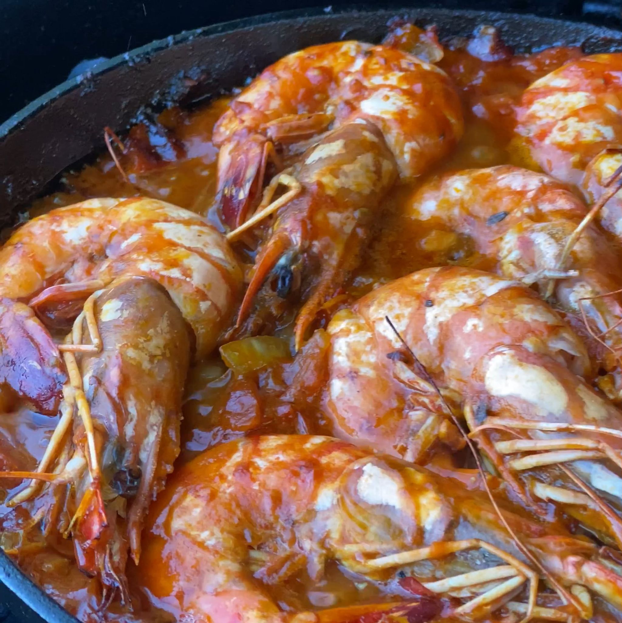 Prawns with Tomatosauce | Recipe | Kitchen Stories