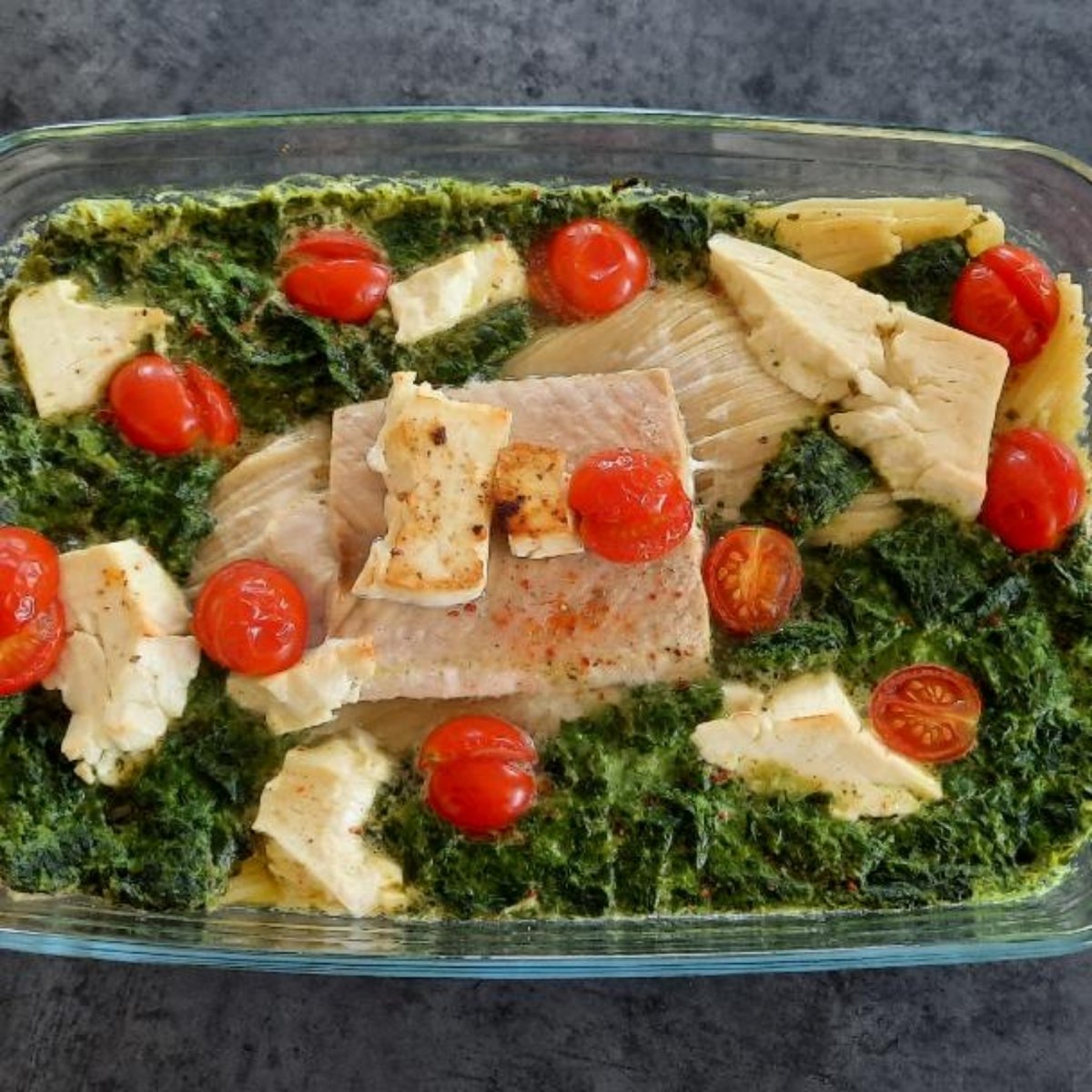Spinatpasta Aus Dem Ofen