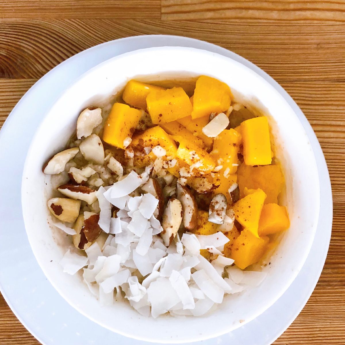 Sunrise Mango Oatmeal | Recipe | Kitchen Stories