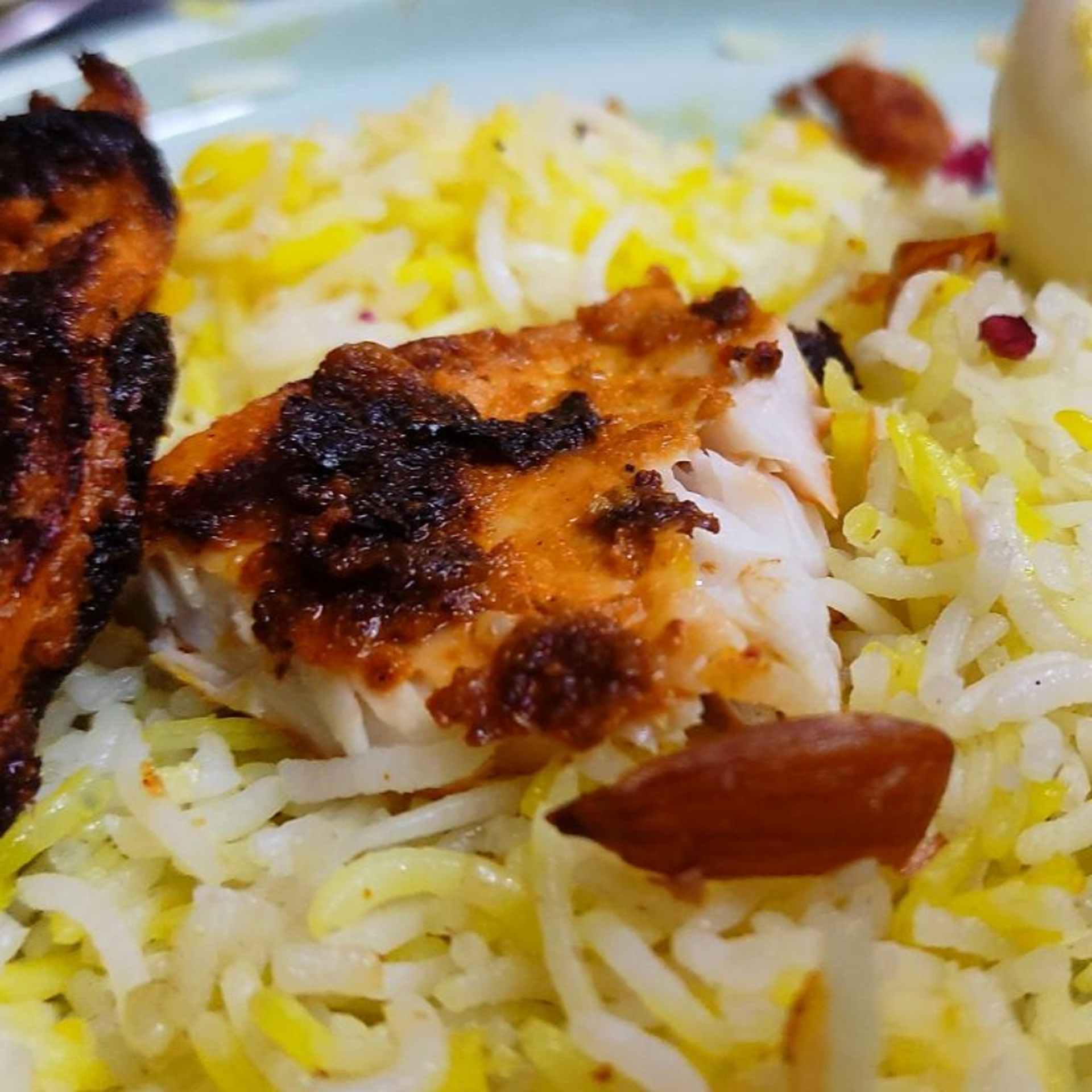 Charred Fish on Saffron Rice | Recipe | Kitchen Stories