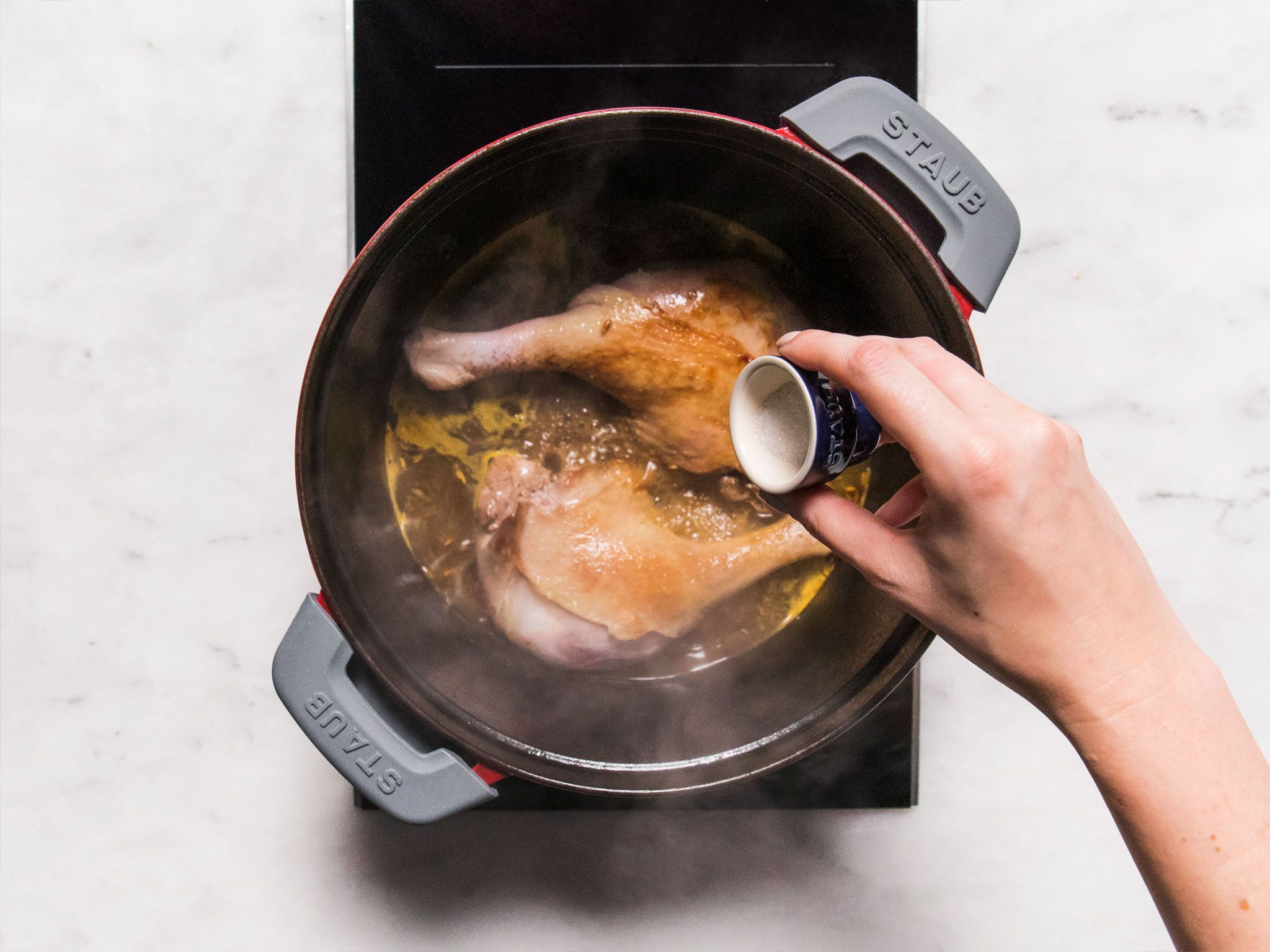 Braised goose legs with anise-mandarin sauce | Recipe | Kitchen Stories