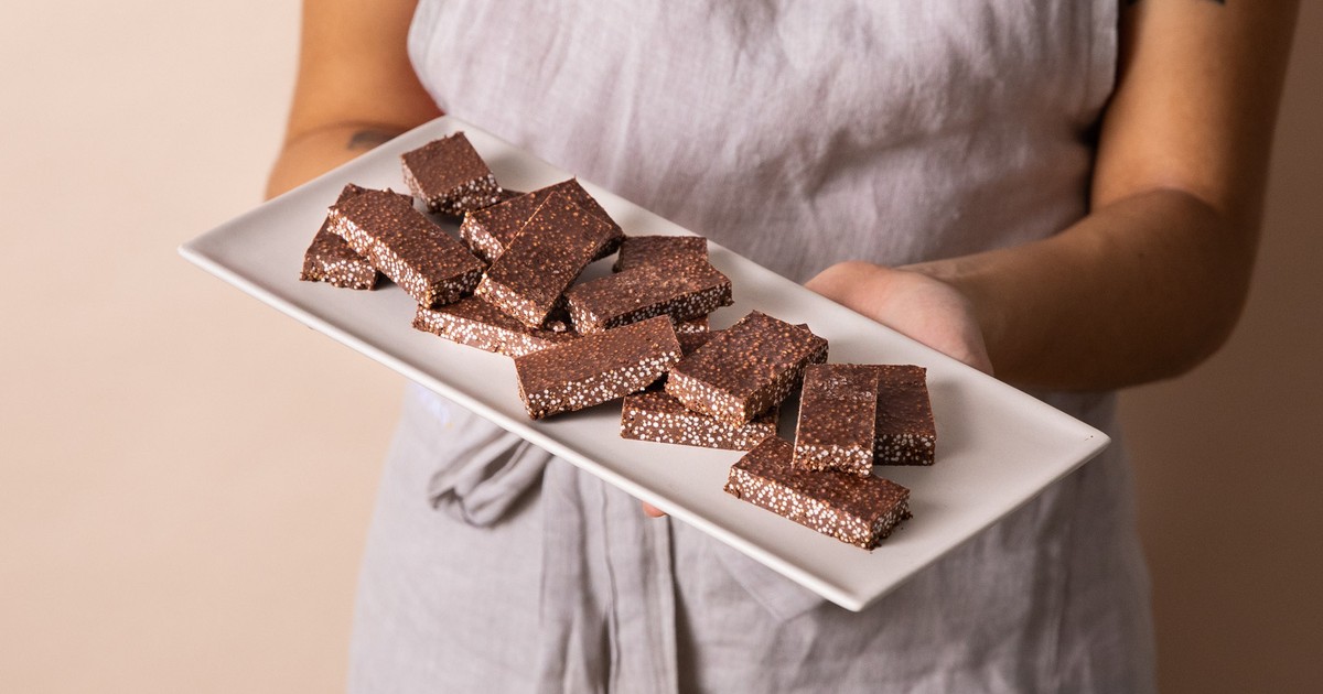 Schokoladen-Tahini-Riegel mit 3 Zutaten | Rezept | Kitchen Stories