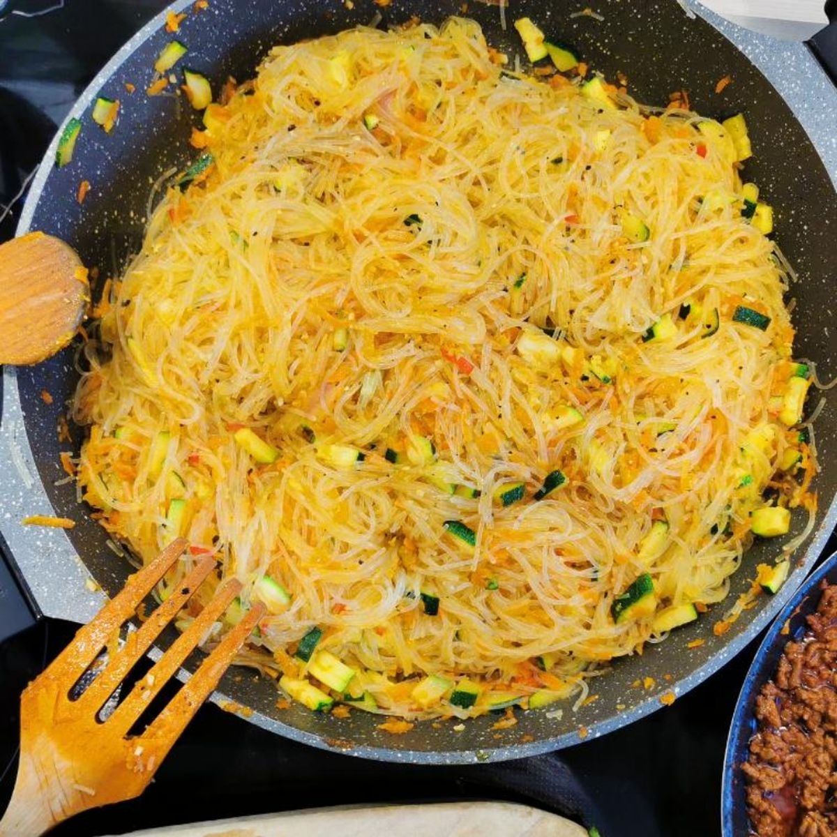 Glasnudeln mit Rinderhackfleisch | Rezept | Kitchen Stories