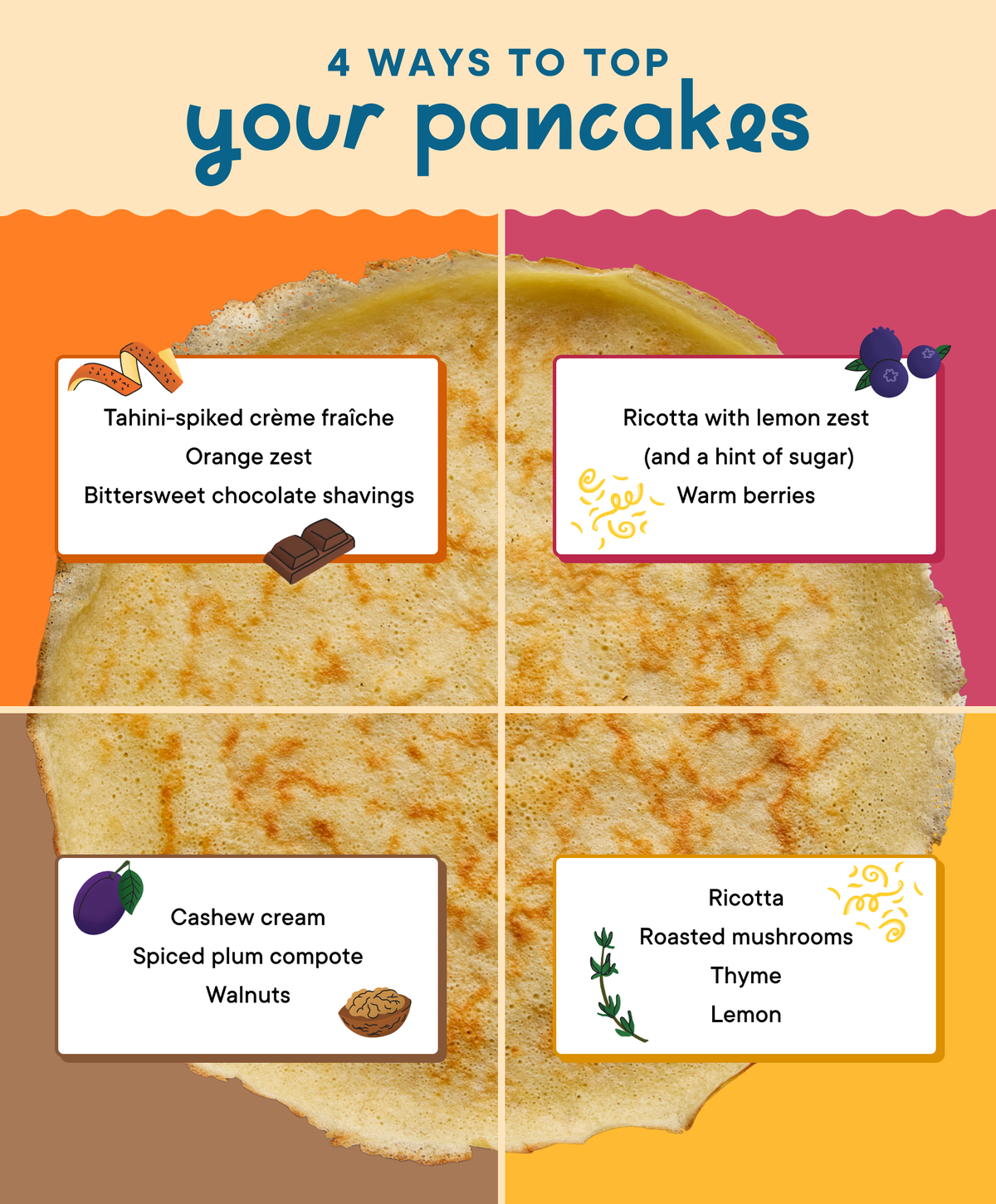 10+ Inventive Pancake Toppings Besides Maple Syrup | Stories | Kitchen ...