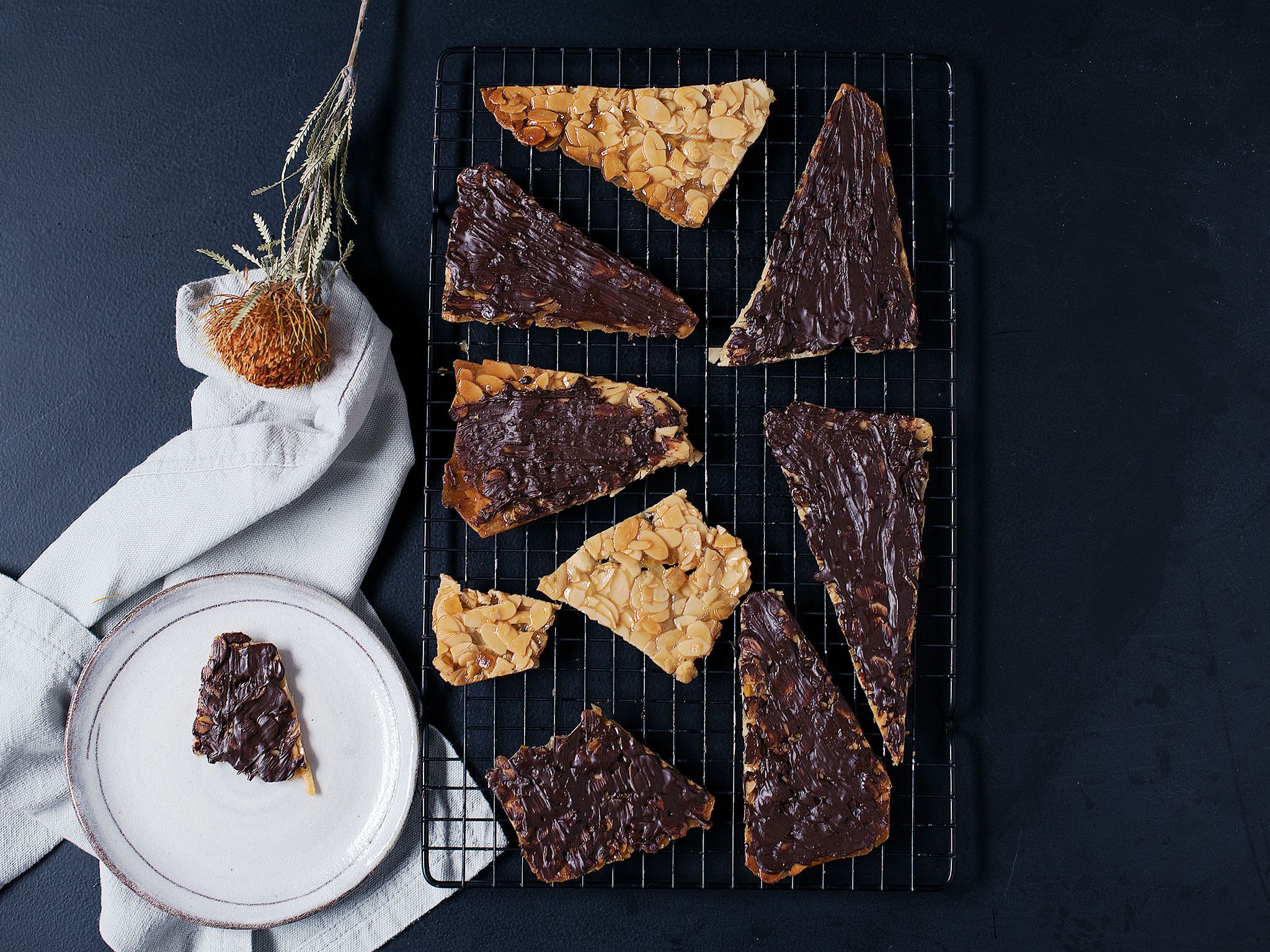 Almond Florentines | Recipe | Kitchen Stories