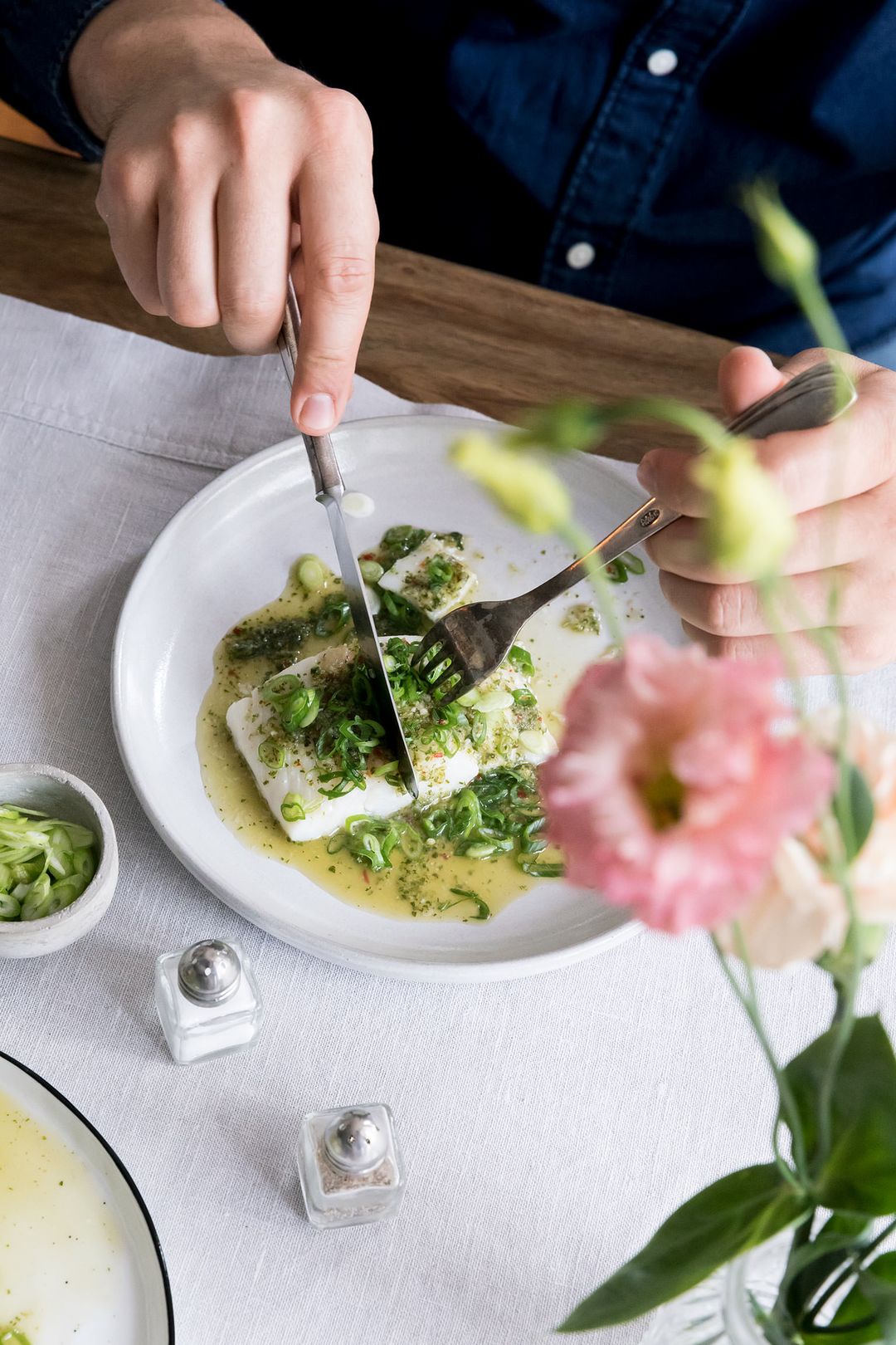 Dinner in a Hurry: Poached Sea Bass with Thai Dressing | Stories ...