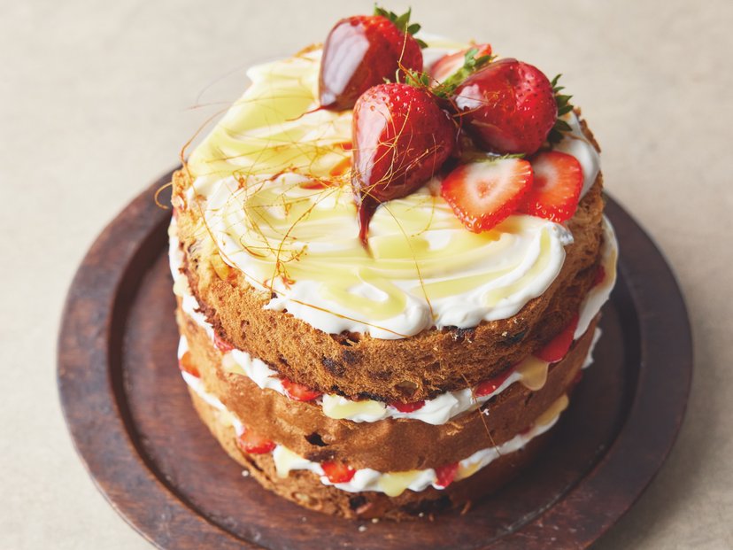 Blitzschnelle Festtagstorte mit Ricotta-Zitronencreme und Erdbeeren ...