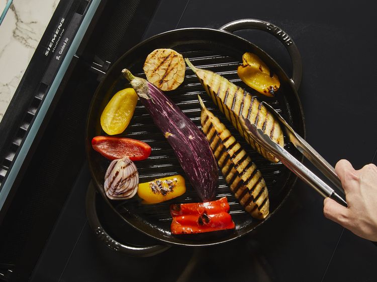 Grilled vegetables with roasted garlic butter | Recipe | Kitchen Stories