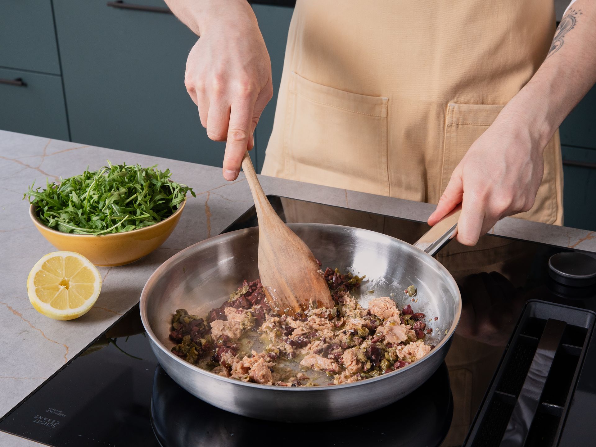 Chopped pantry pasta with olives, capers, and tuna | Recipe | Kitchen ...