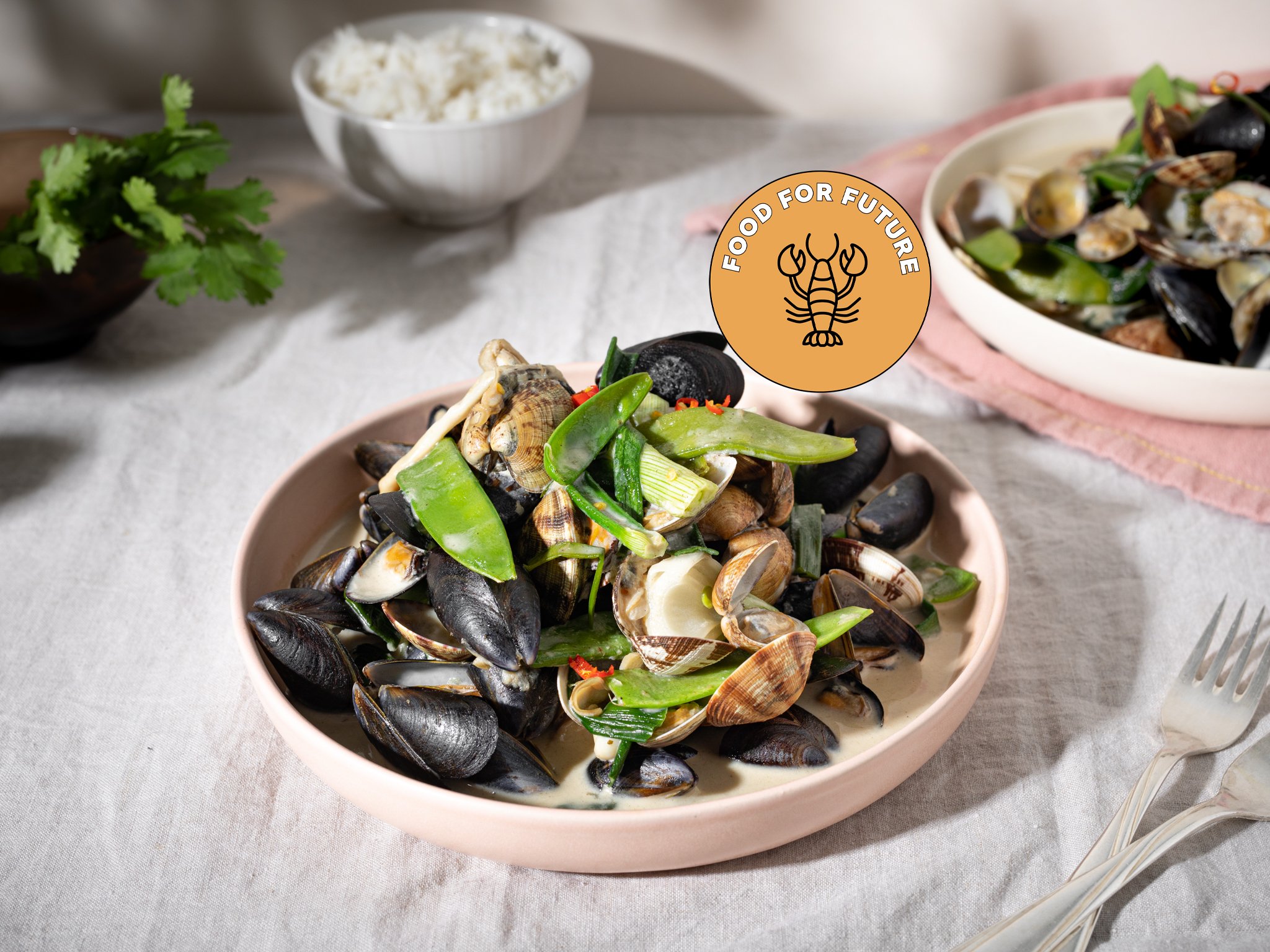 Green curry with shellfish | Recipe | Kitchen Stories